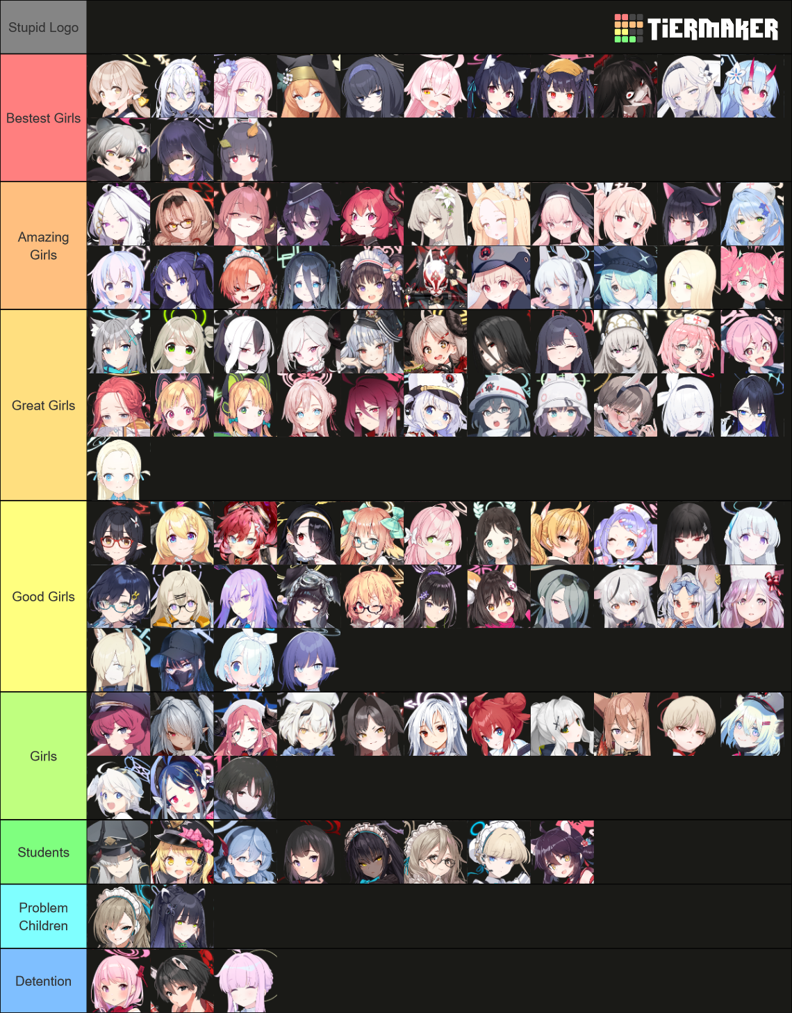 Blue Archive favorite Characters Tier List (Community Rankings) - TierMaker