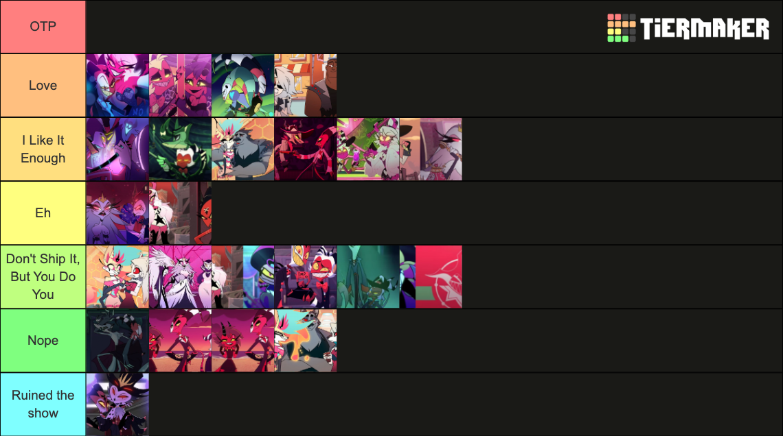 Helluva Boss Ships Ranking (REUPLOAD) Tier List (Community Rankings ...