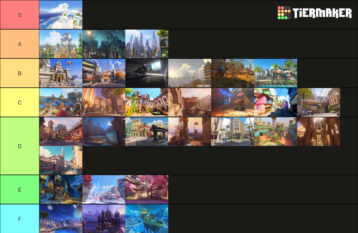 Overwatch 2 All Maps Tier List (Community Rankings) - TierMaker