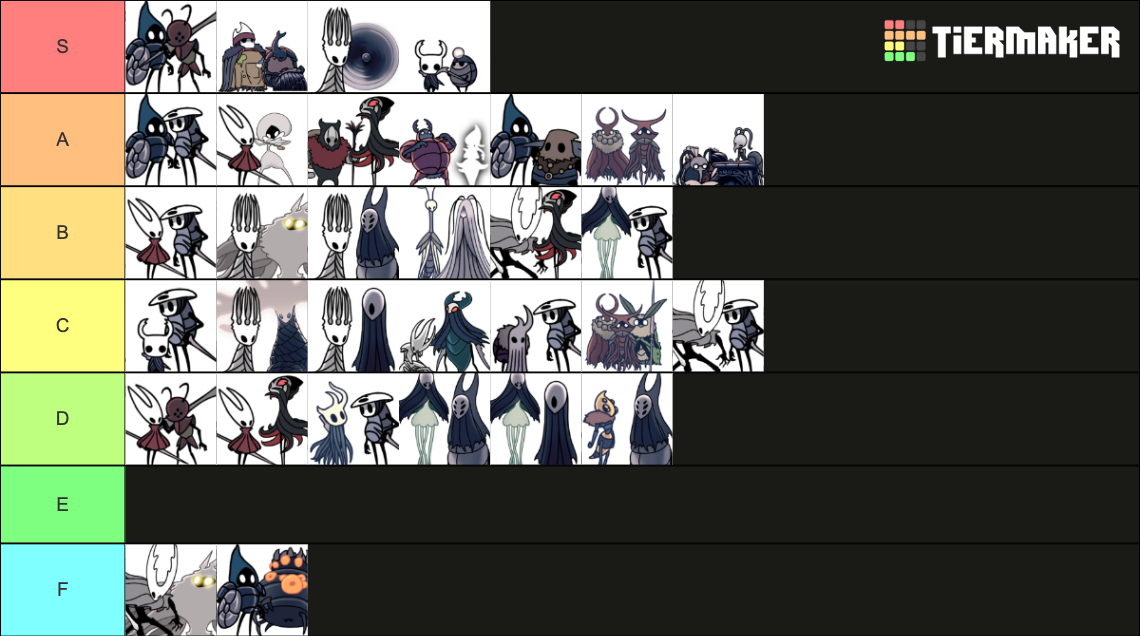 Hollow Knight Ships Tier List (Community Rankings) - TierMaker