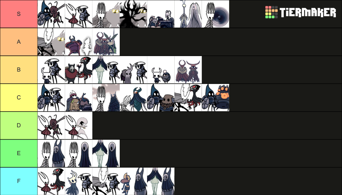Hollow Knight Ships Tier List (Community Rankings) - TierMaker