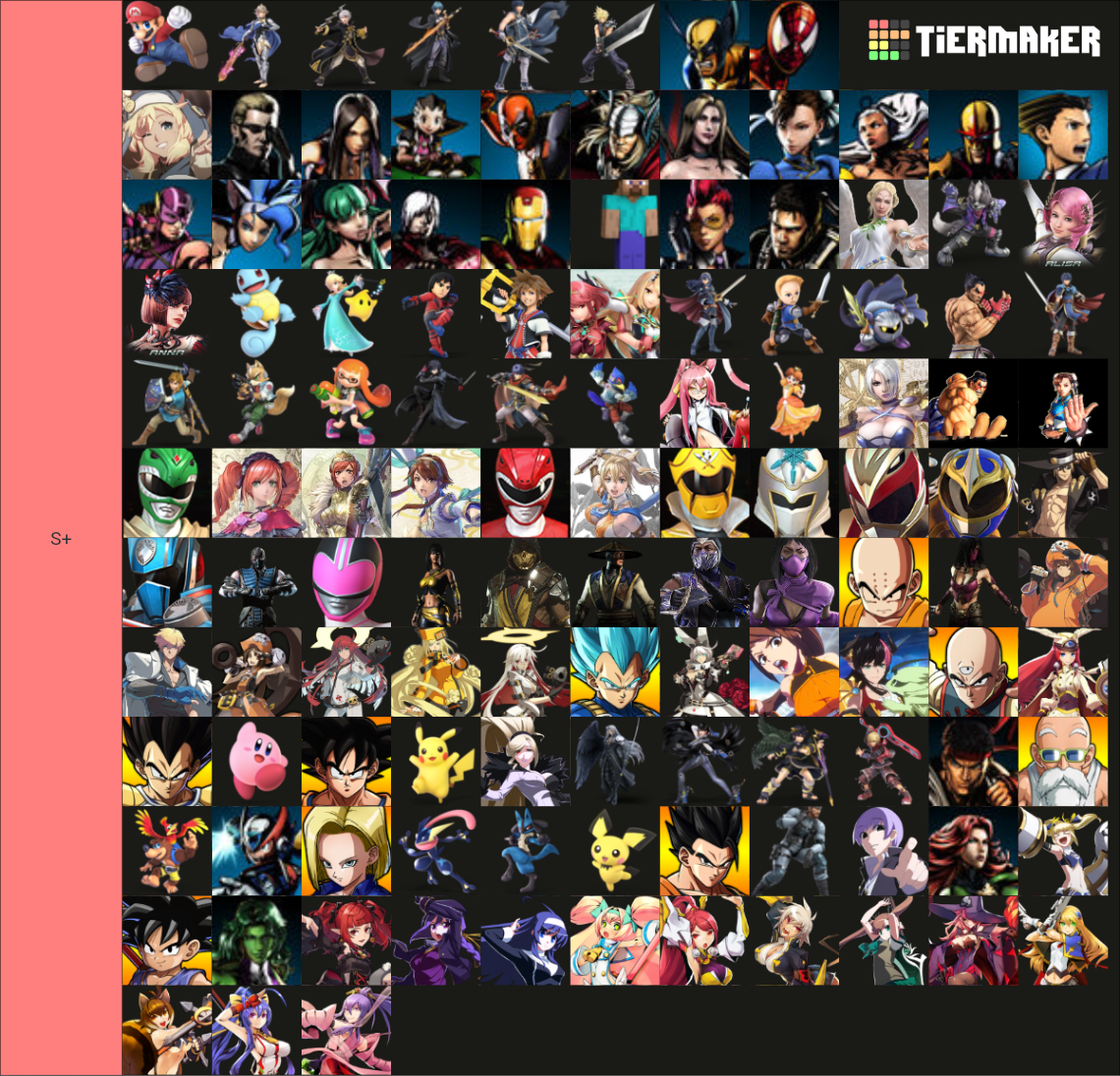 Fighting Game Characters Tier List (Community Rankings) - TierMaker