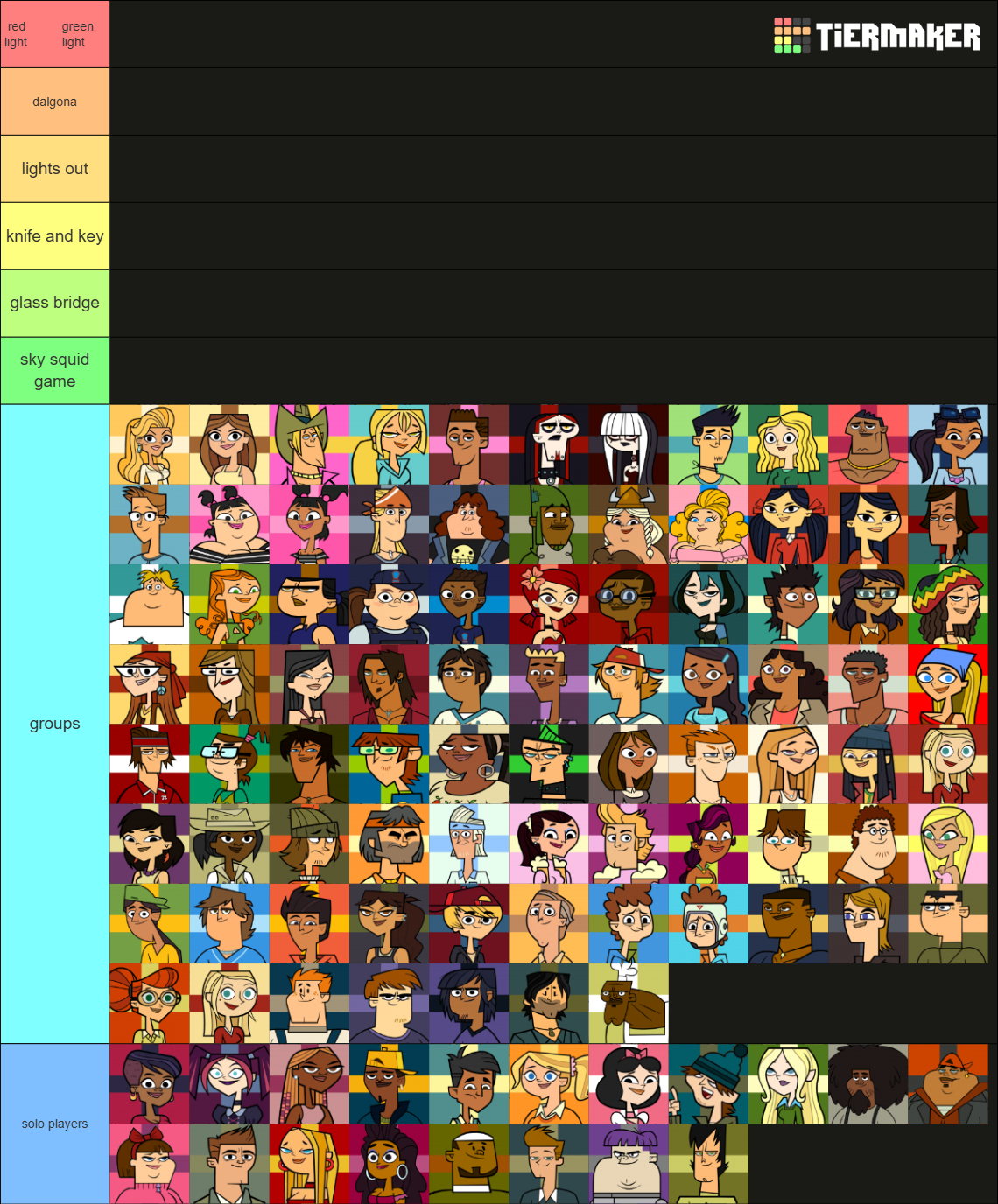 All Total Drama Characters (2007-2023) Tier List (Community Rankings ...