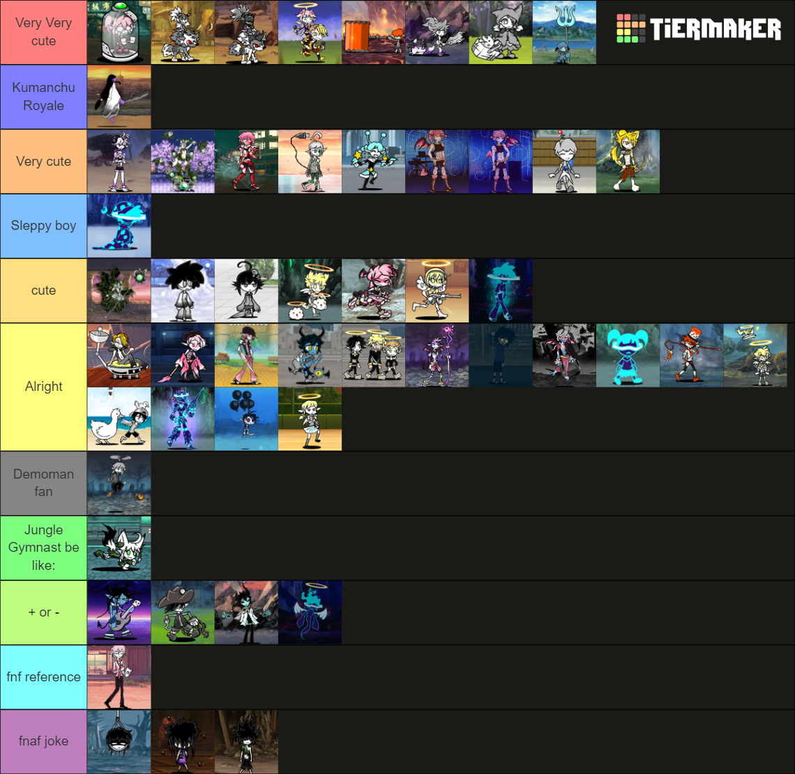 BCU Cillow Pack Enemies Ranking Tier List (Community Rankings) - TierMaker