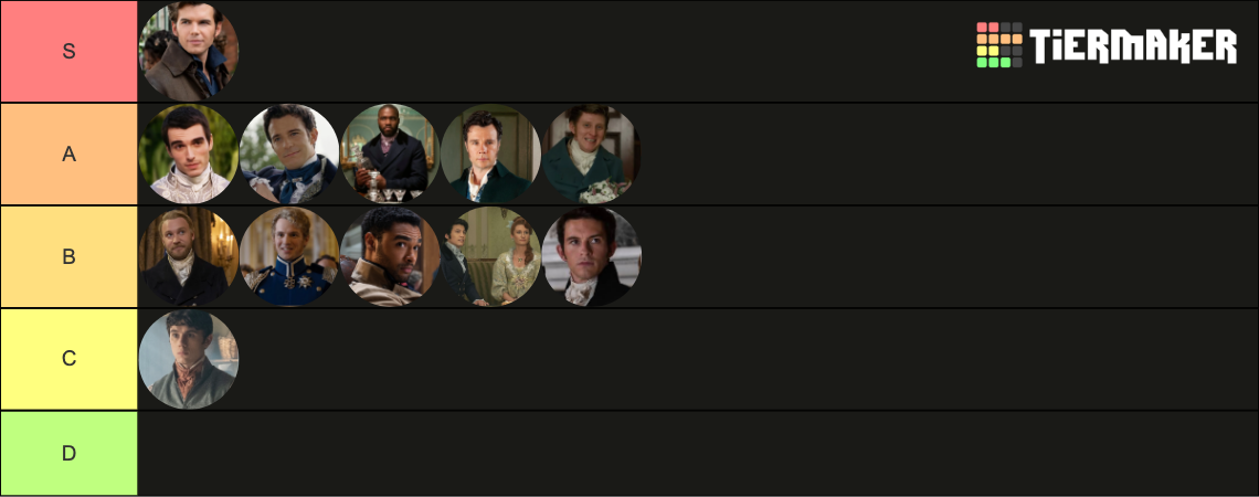 Bridgerton Men Tier List (Community Rankings) - TierMaker
