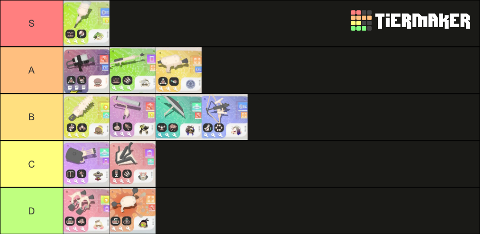 Side Order Palettes (Splatoon 3) Tier List (Community Rankings) - TierMaker