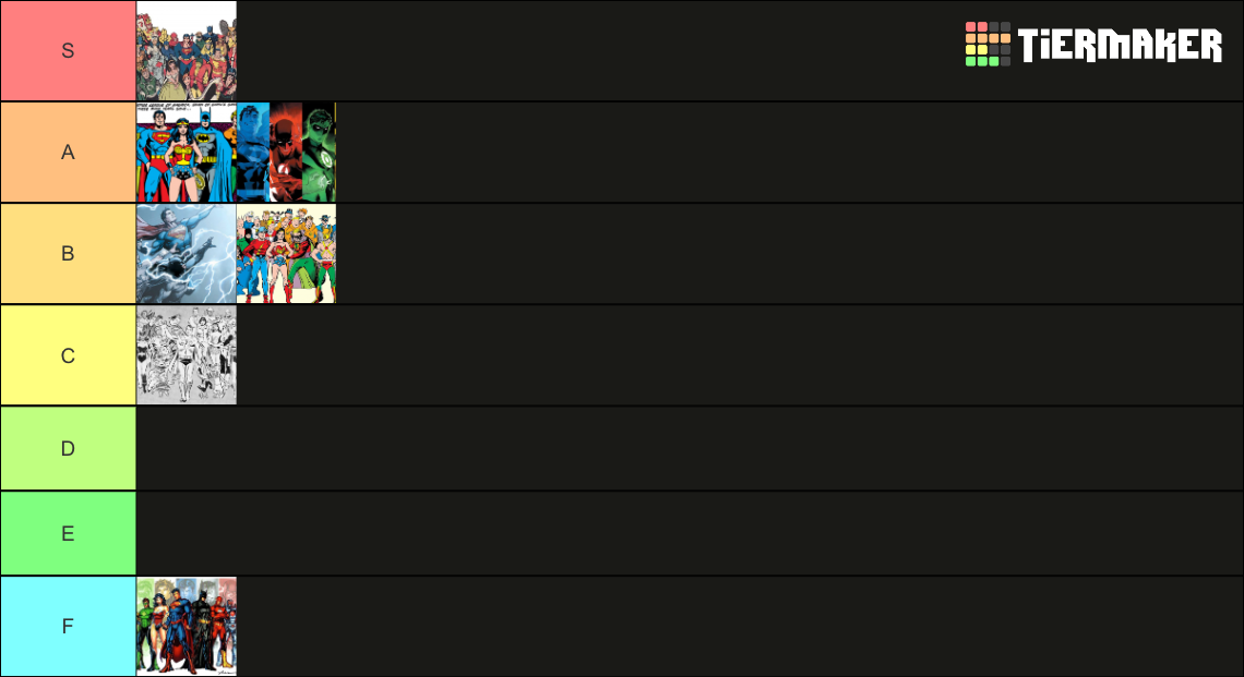 Every Era of DC Comics Tier List (Community Rankings) - TierMaker