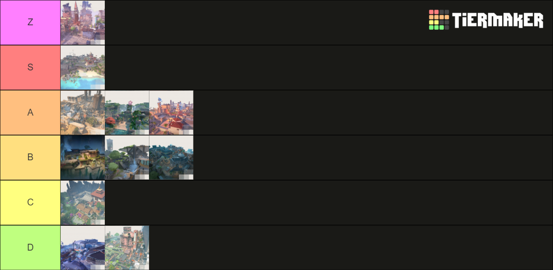 Valorant maps (up to Abyss) Tier List (Community Rankings) - TierMaker
