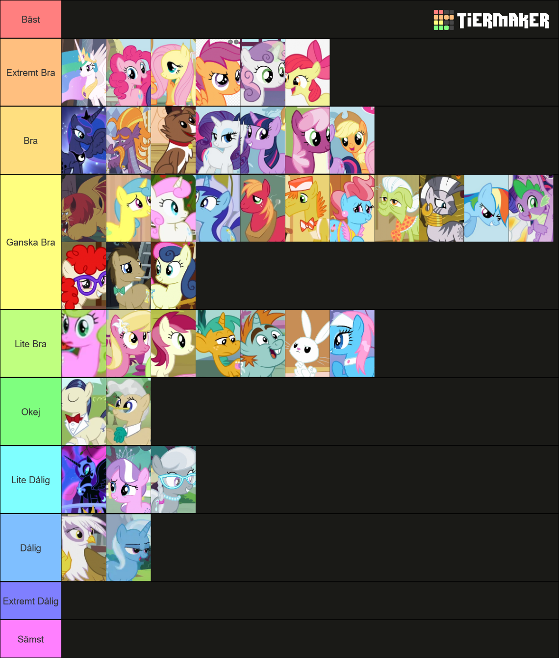 My Little Pony Characters (Over 200 Characters We Love) Tier List ...
