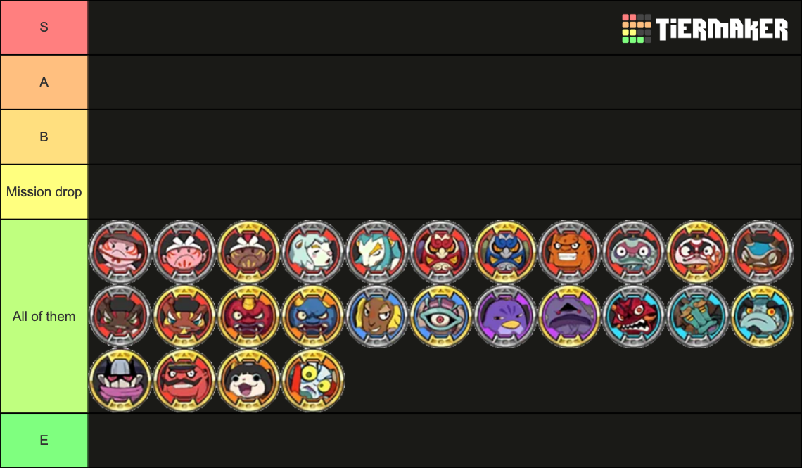 Yo-Kai Watch Busters Yo-Kai Tier List (Community Rankings) - TierMaker