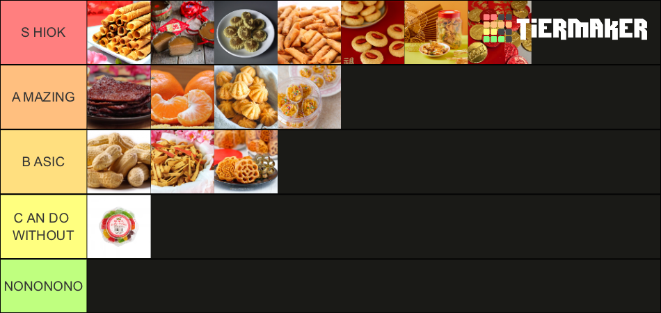 CNY SNACK TIER LIST Tier List (Community Rankings) - TierMaker