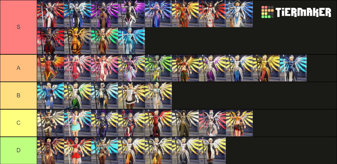 Overwatch Mercy Standard Skins (Nov 2024) Tier List (Community Rankings ...