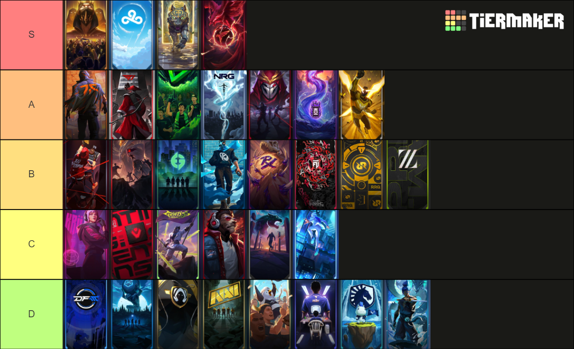 Valorant VCT Team Capsules Player Cards Tier List (Community Rankings ...