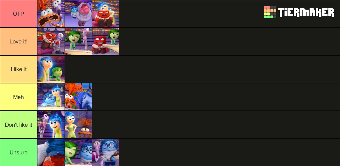 Inside Out ships Tier List (Community Rankings) - TierMaker