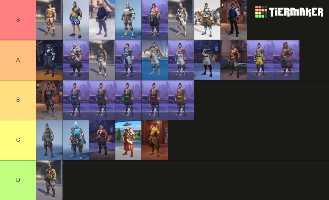 All Hanzo Skins (November 2023) Tier List (Community Rankings) - TierMaker