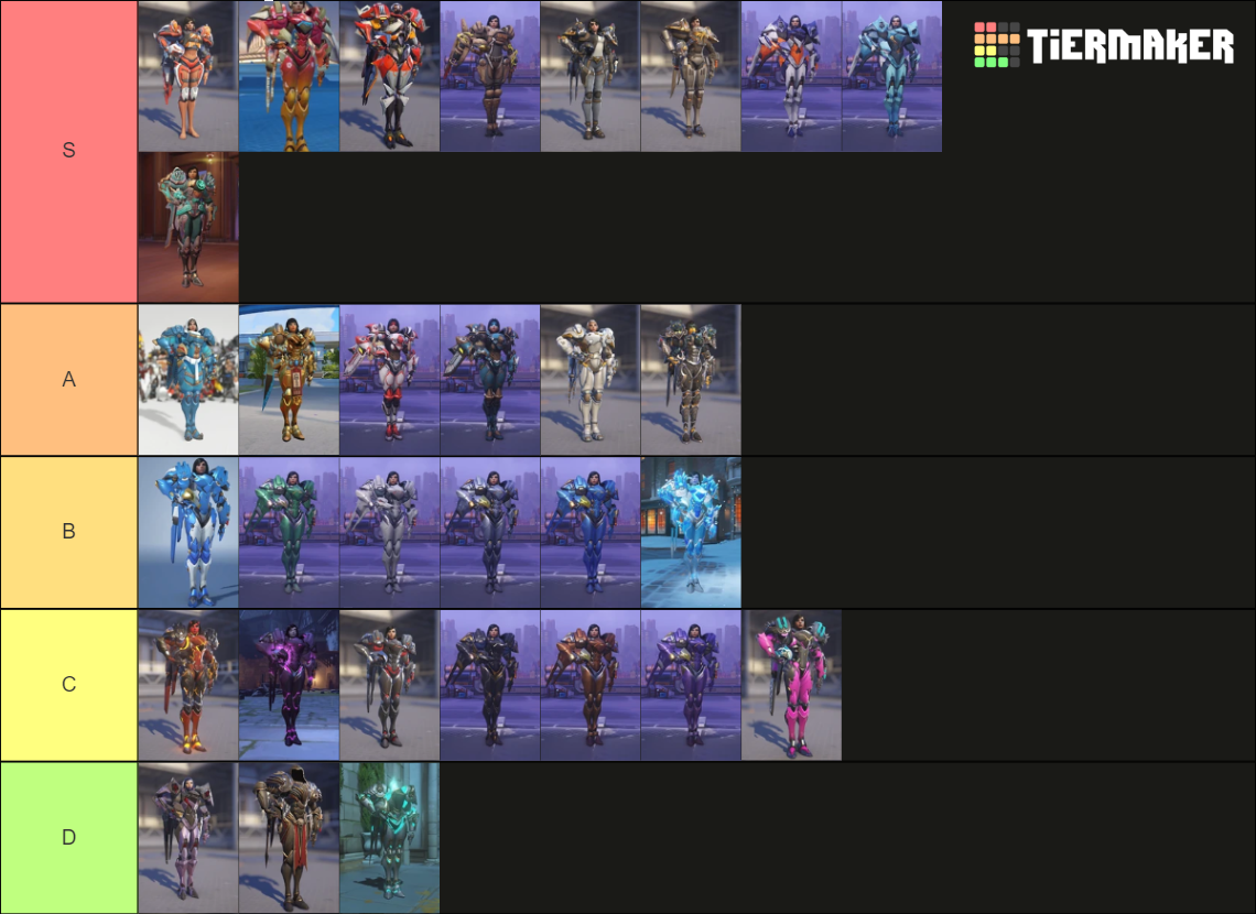 All Pharah Skins (November 2023) Tier List (Community Rankings) - TierMaker