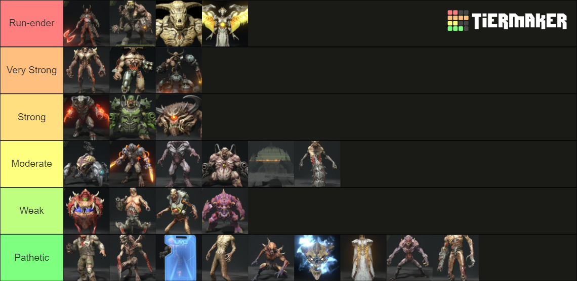 DOOM Eternal Demons Tier List (Community Rankings) - TierMaker