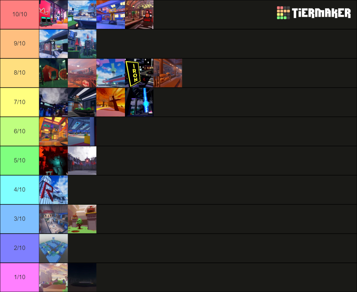 Phighting Maps Tier List (Community Rankings) - TierMaker