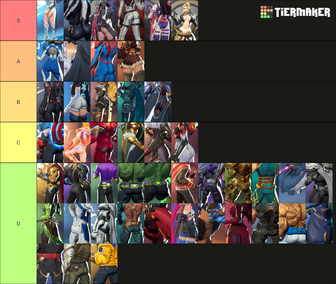 Marvel Rivals Gyat Tier List (Community Rankings) - TierMaker