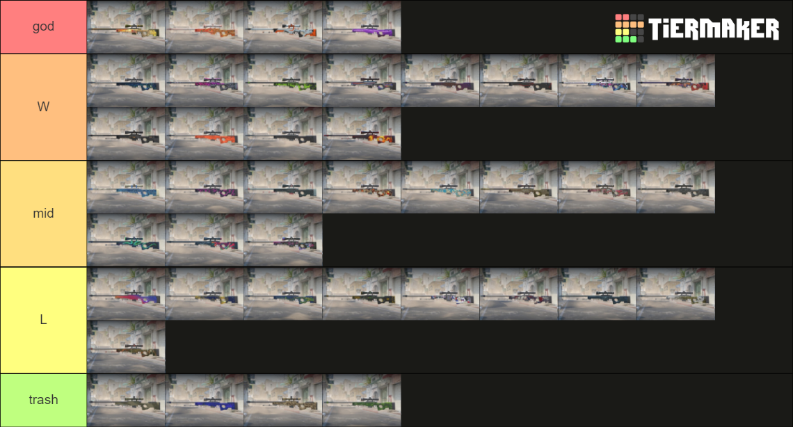 Counter-Strike 2 (CS2): All AWP Skins (Feb 2024) Tier List (Community ...