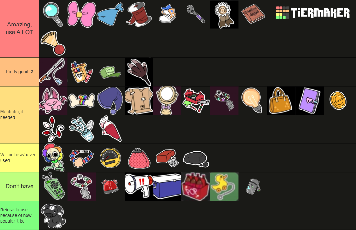 Dandys World Trinkets Tier List (Community Rankings) - TierMaker
