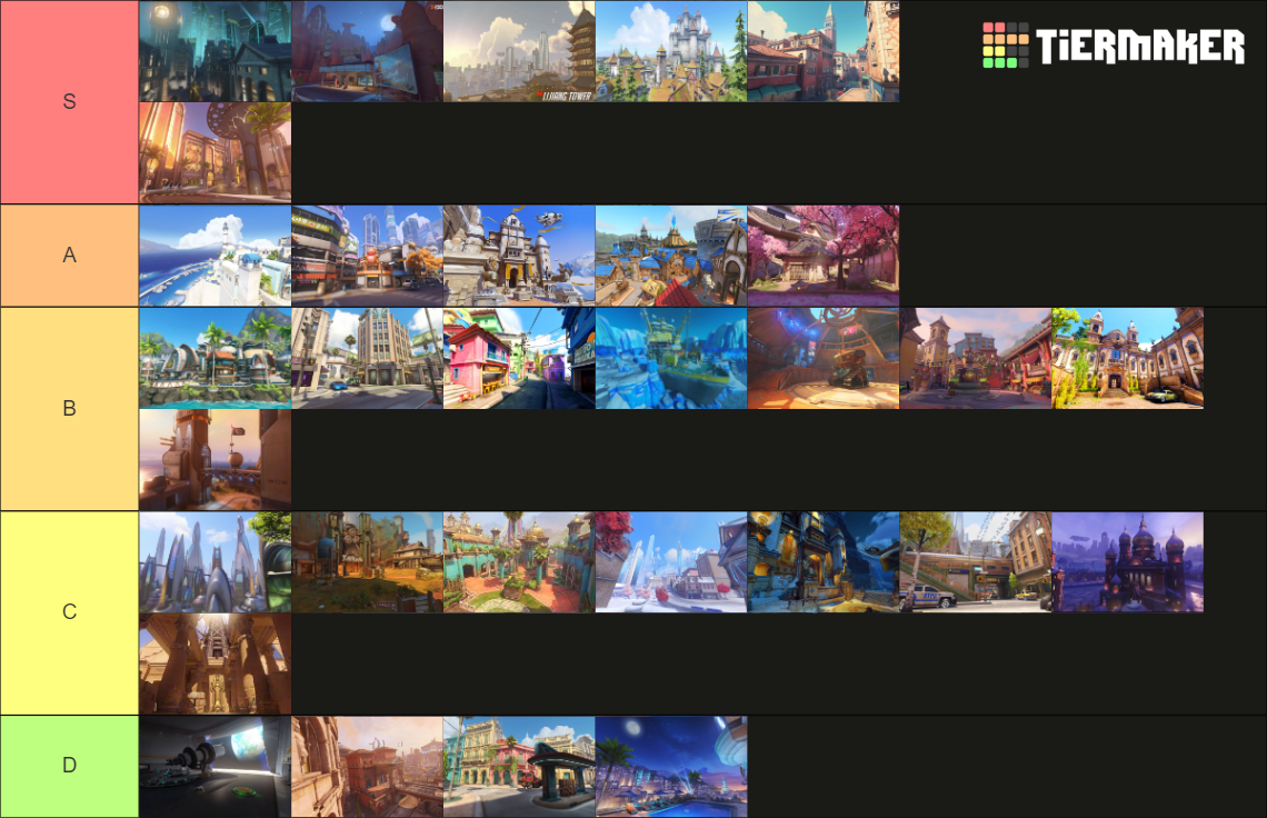 Overwatch 2 All Maps Tier List (Community Rankings) - TierMaker