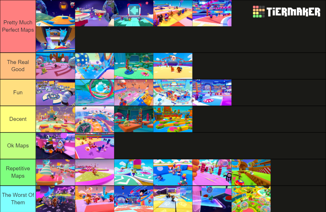 Fall Guys Maps/Rounds (S1-S9/S1-SS3) Tier List (Community Rankings ...