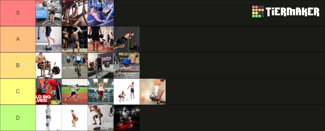 The ULTIMATE Calves Exercises Tier-List Tier List (Community Rankings ...