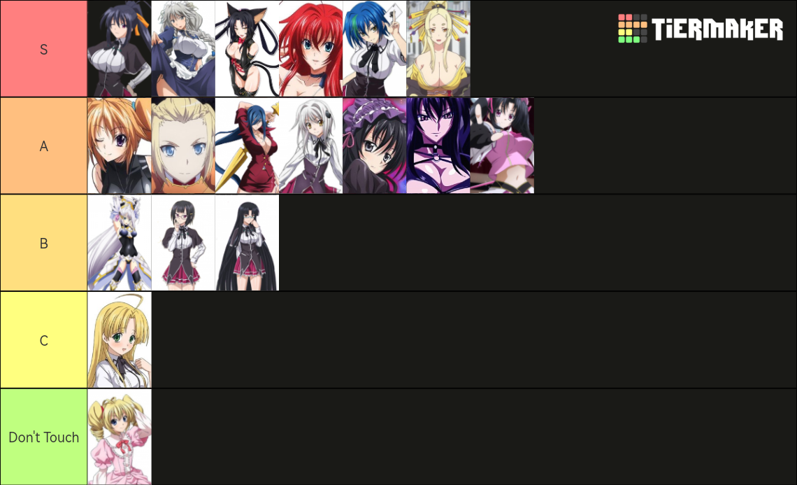 High School DxD - Girls Tier List (Community Rankings) - TierMaker High School DxD - Girls Tier List (Community Rankings) - TierMaker