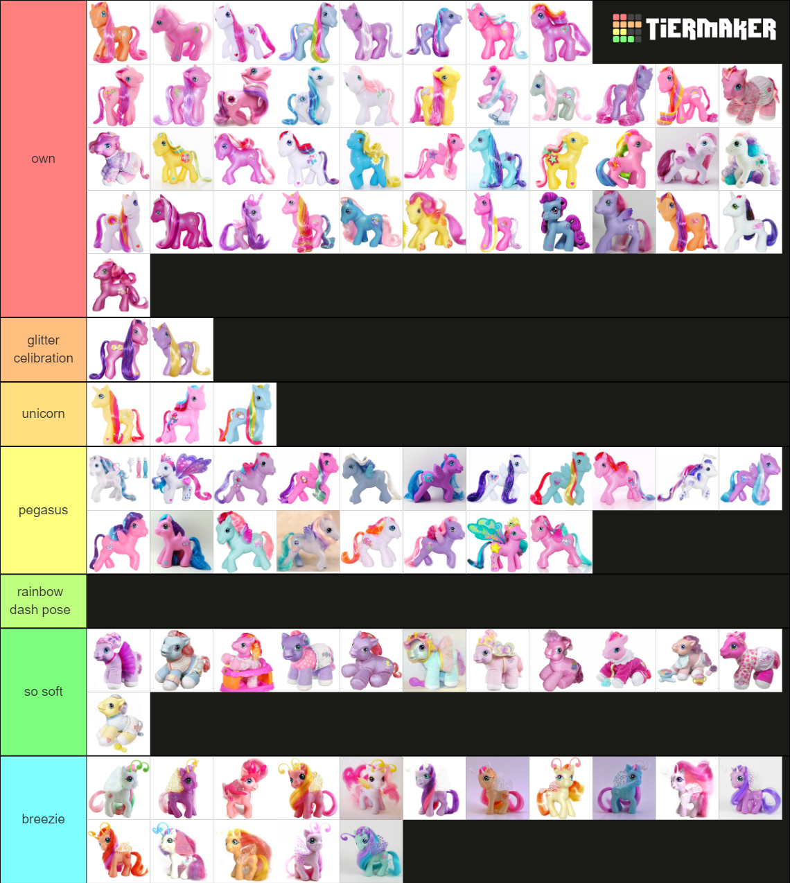 MLP g3 toys ultimate Tier List (Community Rankings) - TierMaker