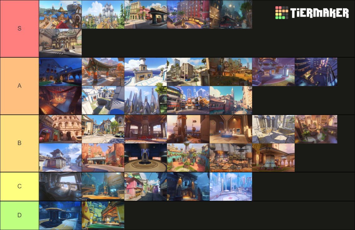 All Overwatch 2 Maps (with all Controls + Flashpoints) Tier List ...