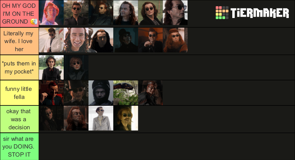 Crowley Looks Tier List (Community Rankings) - TierMaker