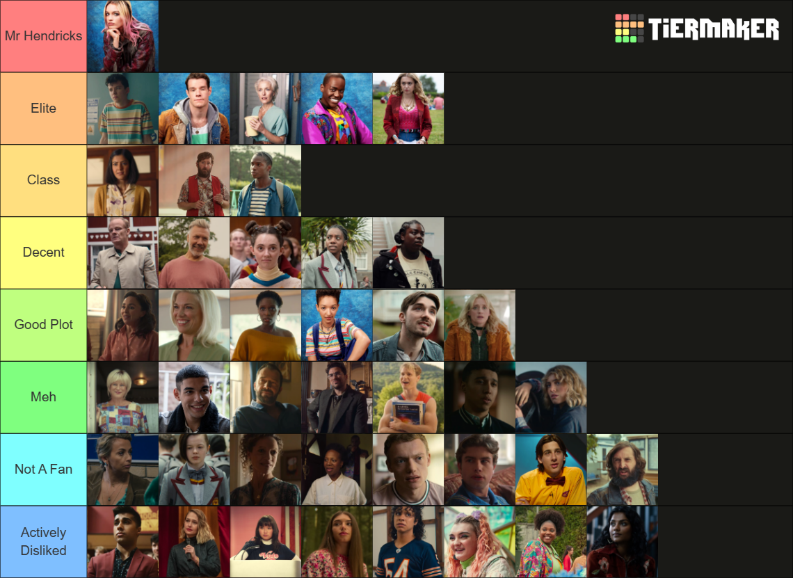 Sex Education S1 4 Tier List Community Rankings Tiermaker