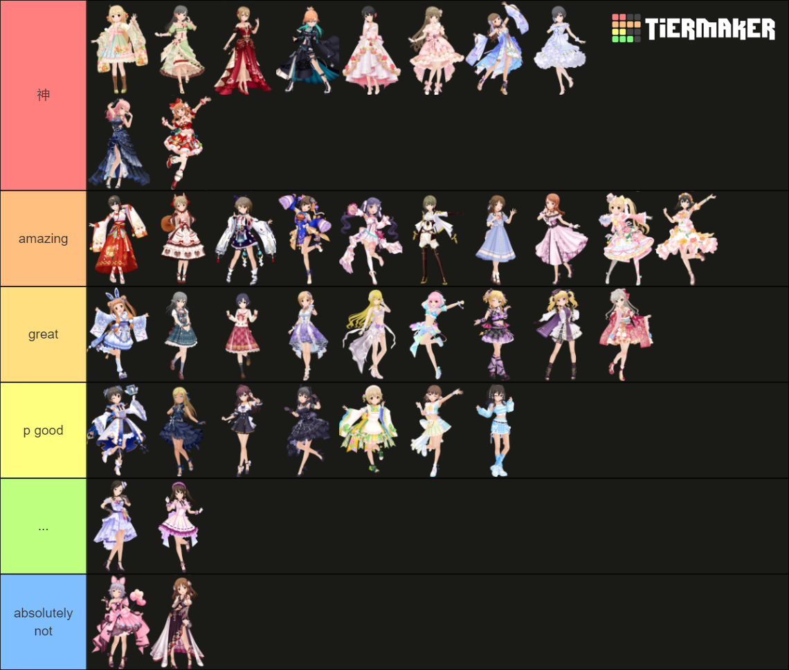 Deresute 2023 Lims and Dom Tier List (Community Rankings) - TierMaker
