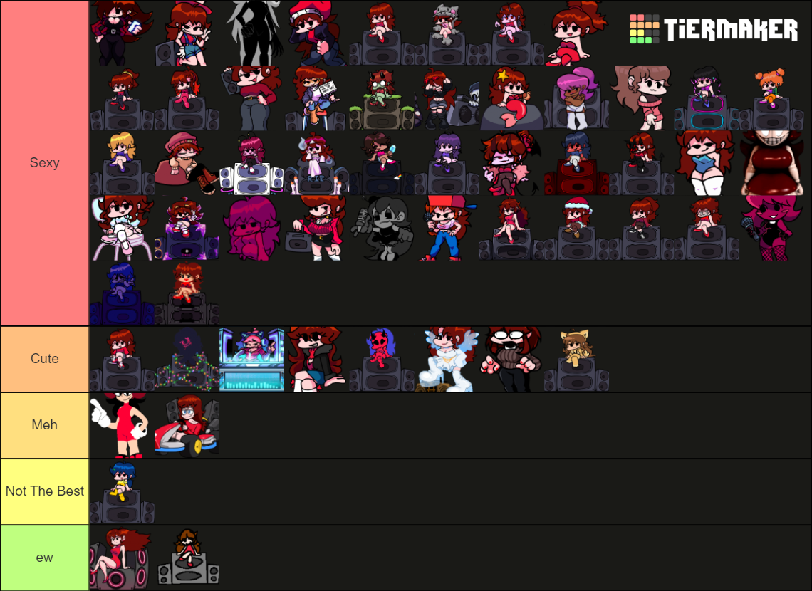 FNF GF Tier List (Community Rankings) - TierMaker