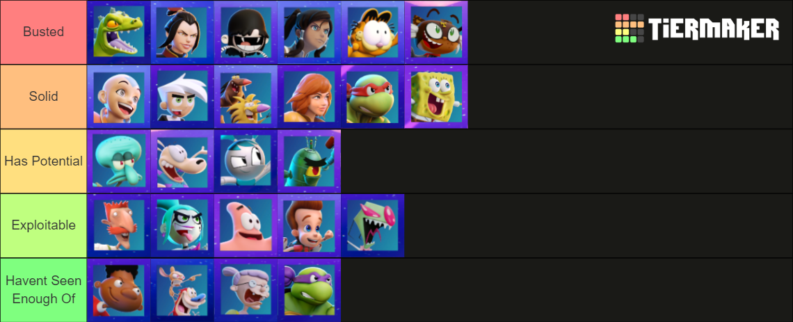 NASB2 CHARACTERS Tier List (Community Rankings) - TierMaker