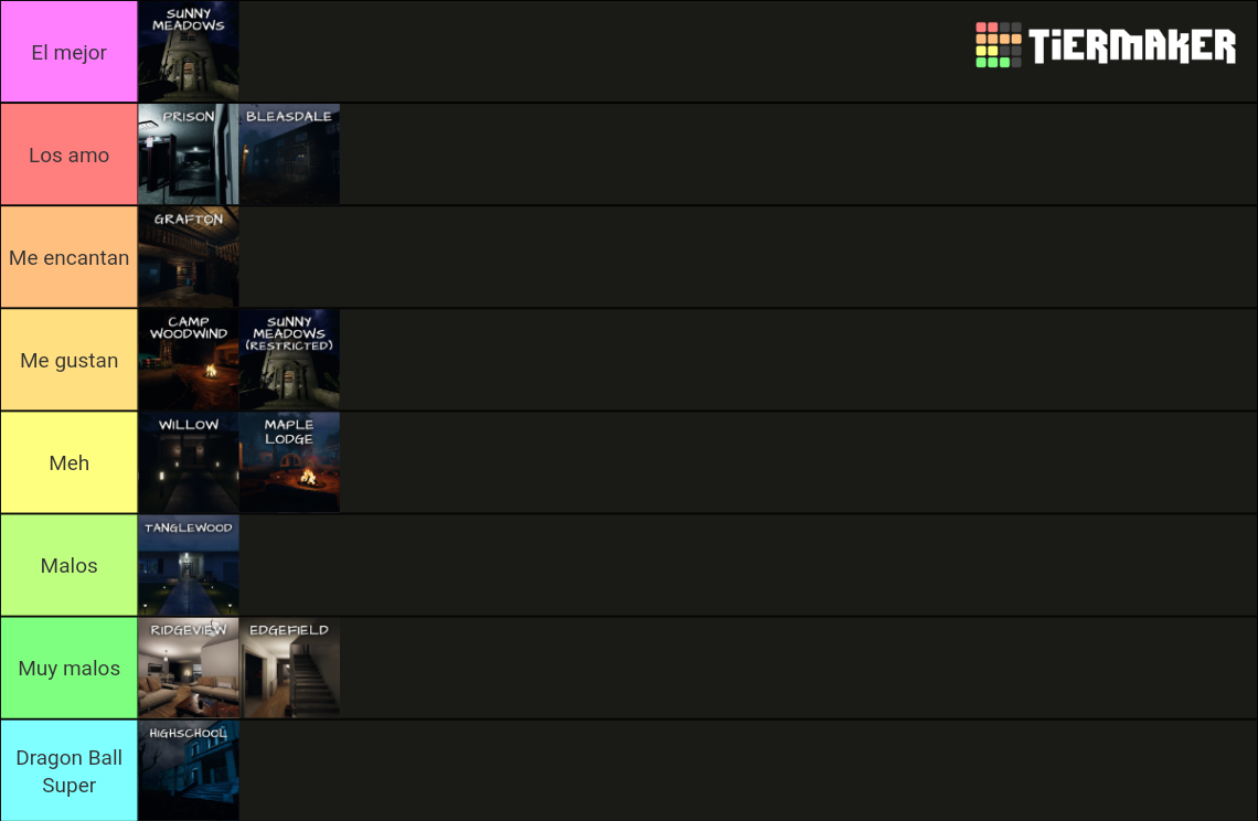 Phasmophobia Maps Tier List (Community Rankings) - TierMaker