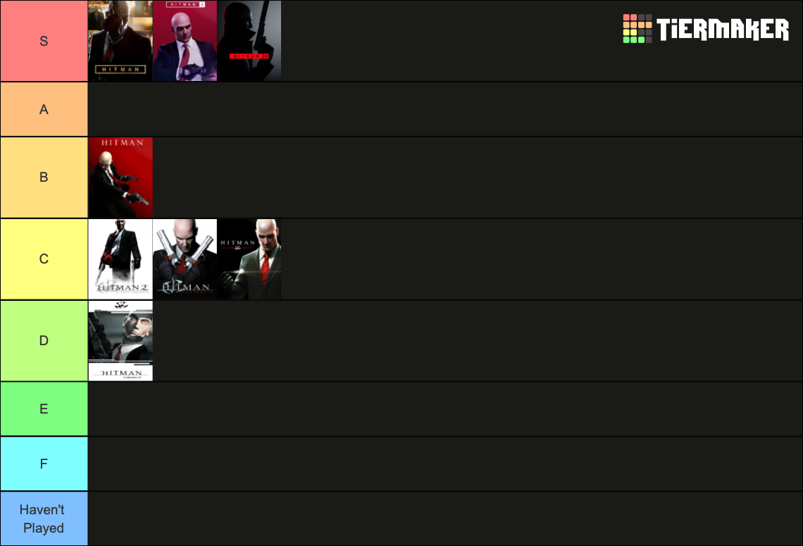 Hitman Game Tier List (Community Rankings) - TierMaker