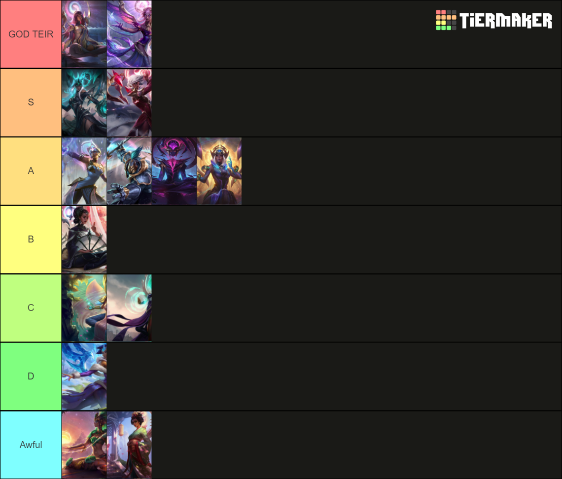 Karma Skins List March 2024 Tier List (Community Rankings) - TierMaker