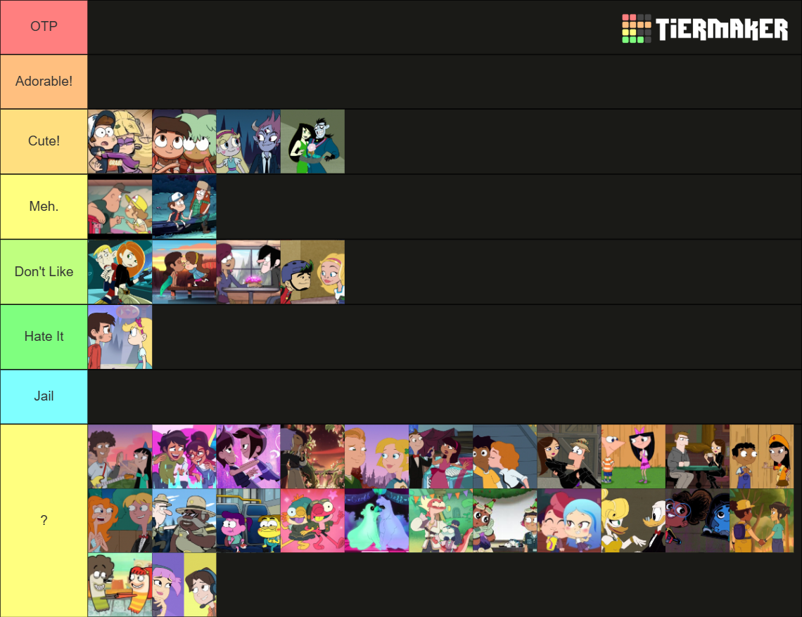 Disney Television Animation Ships! Tier List (Community Rankings) - TierMaker