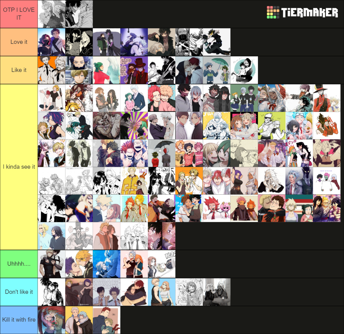 Mha ship tierlist Tier List (Community Rankings) - TierMaker