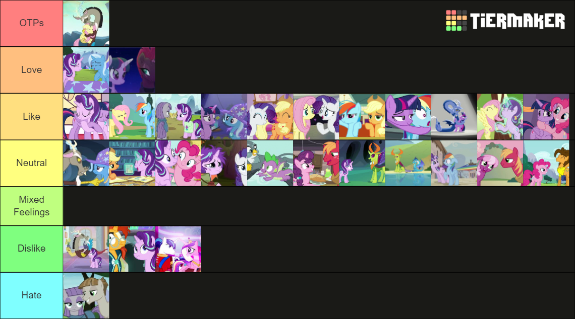 MLP Ships Tier List (Community Rankings) - TierMaker