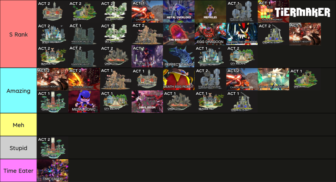 Sonic X Shadow Generations ALL levels and bosses (Tokyo!) Tier List ...