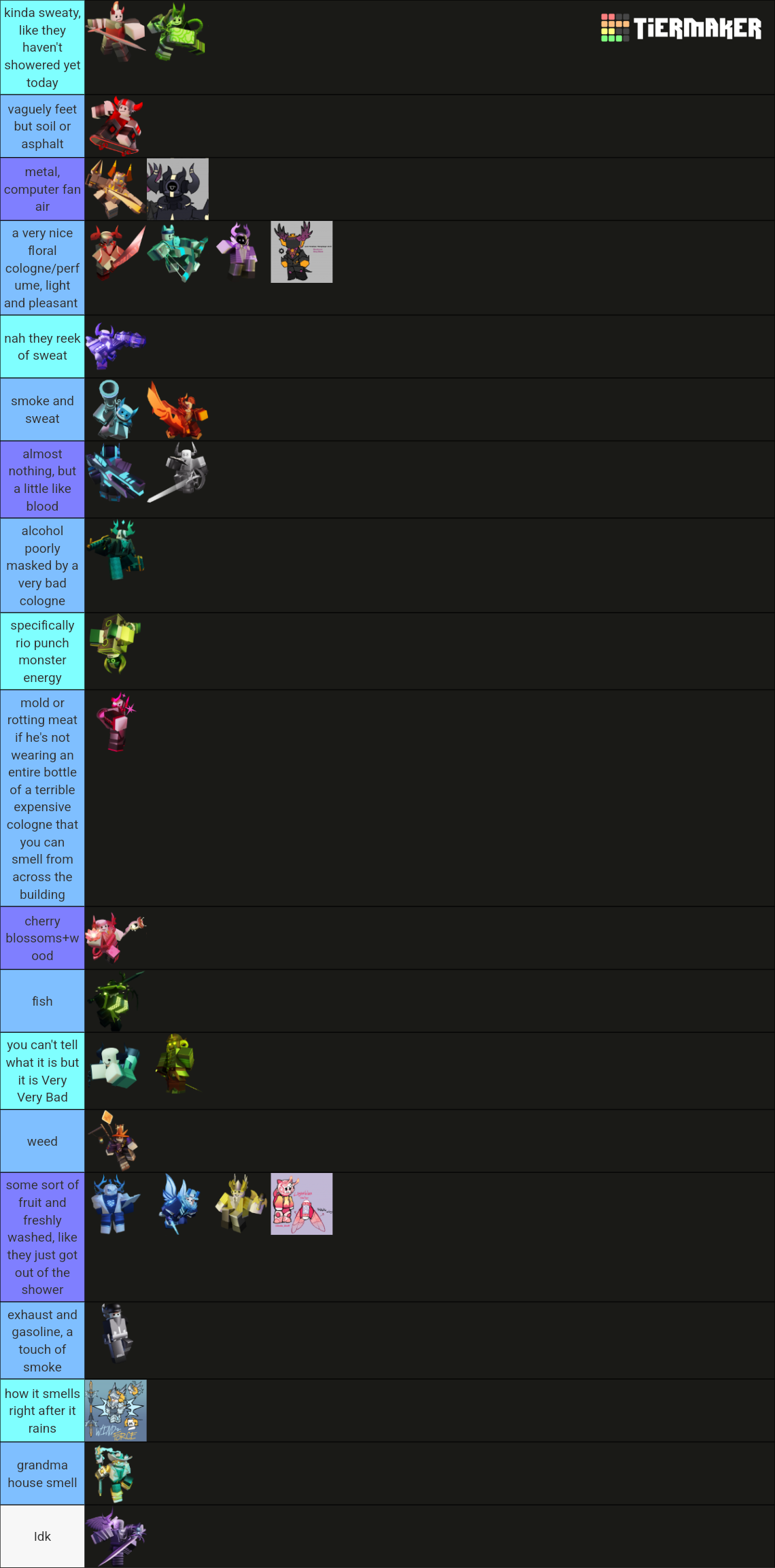 PHIGHTING! characters (playable + lore/npc) Tier List (Community Rankings) - TierMaker