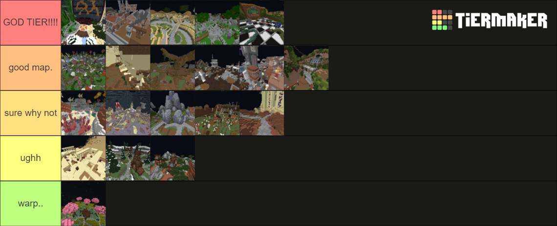 Hypixel TnT Tag Maps Tier List (Community Rankings) - TierMaker