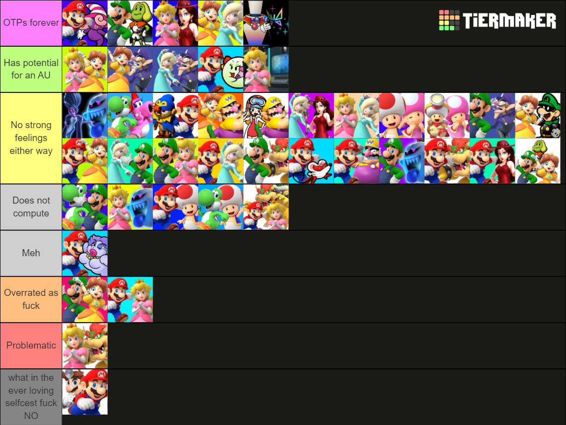 Mario ships Tier List (Community Rankings) - TierMaker