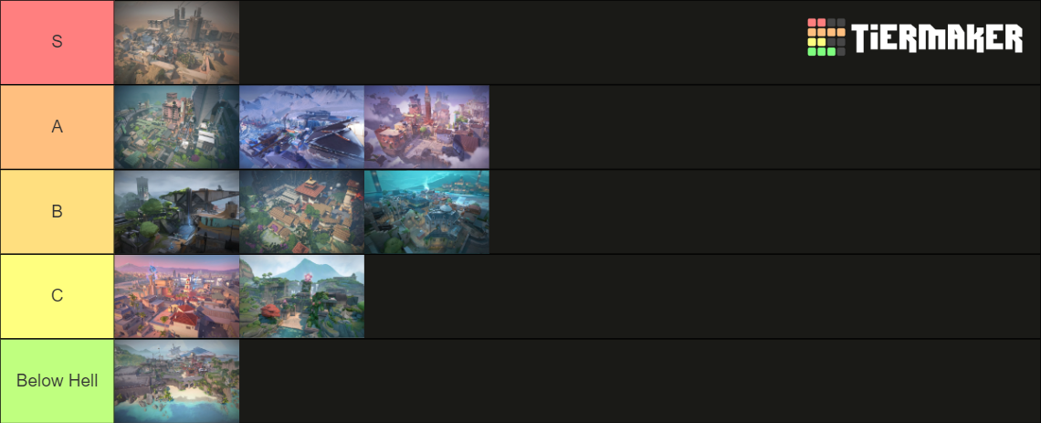 Valorant Maps (including sunset) Tier List (Community Rankings) - TierMaker