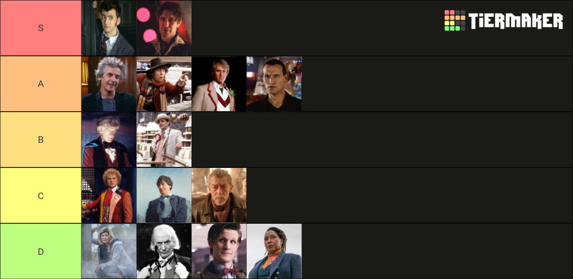 Doctor Who Tier List (Community Rankings) - TierMaker