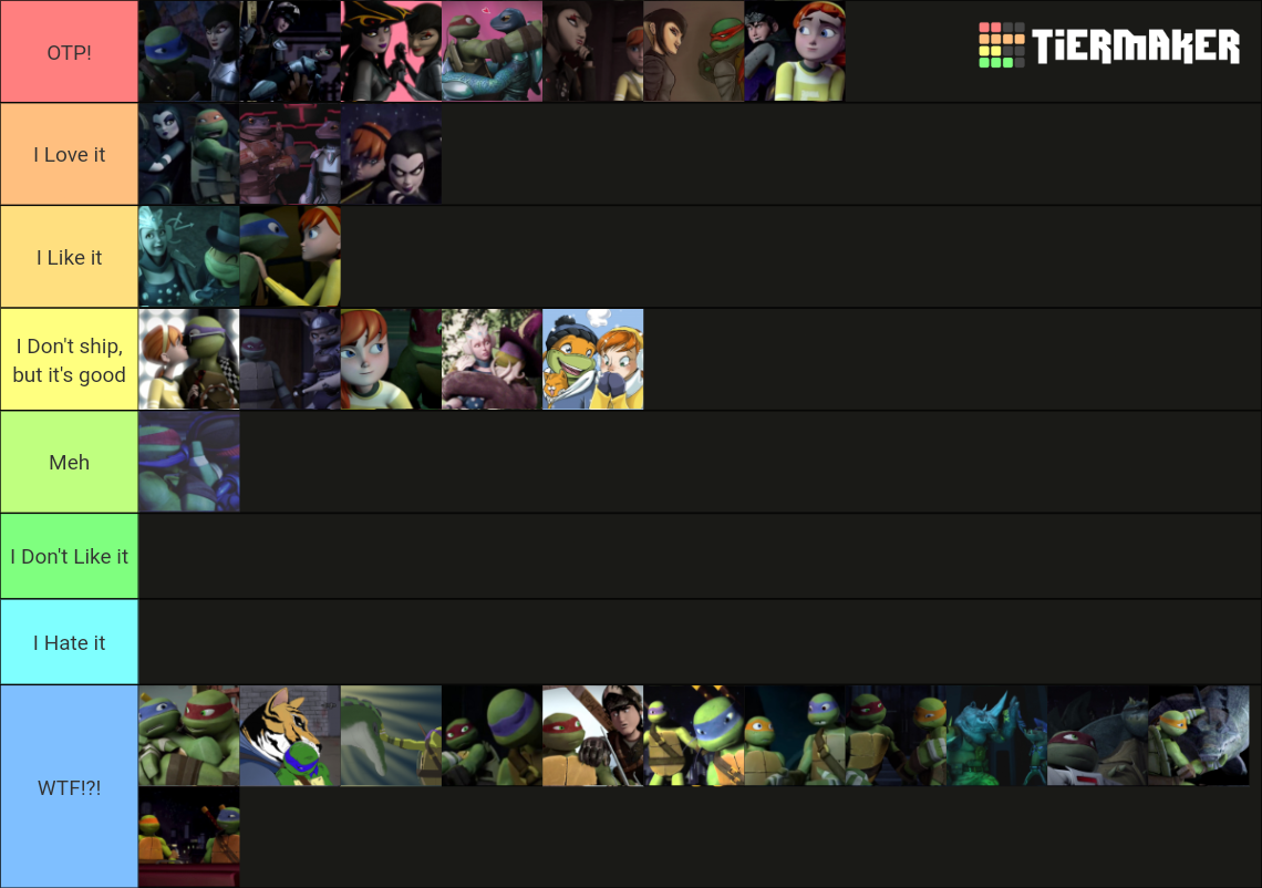 TMNT 2012 Ships Tier List (Community Rankings) - TierMaker