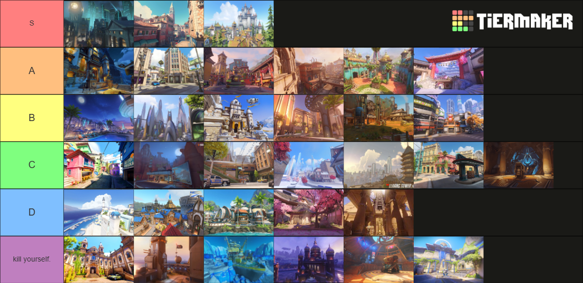 Overwatch 2 All Maps Tier List (Community Rankings) - TierMaker